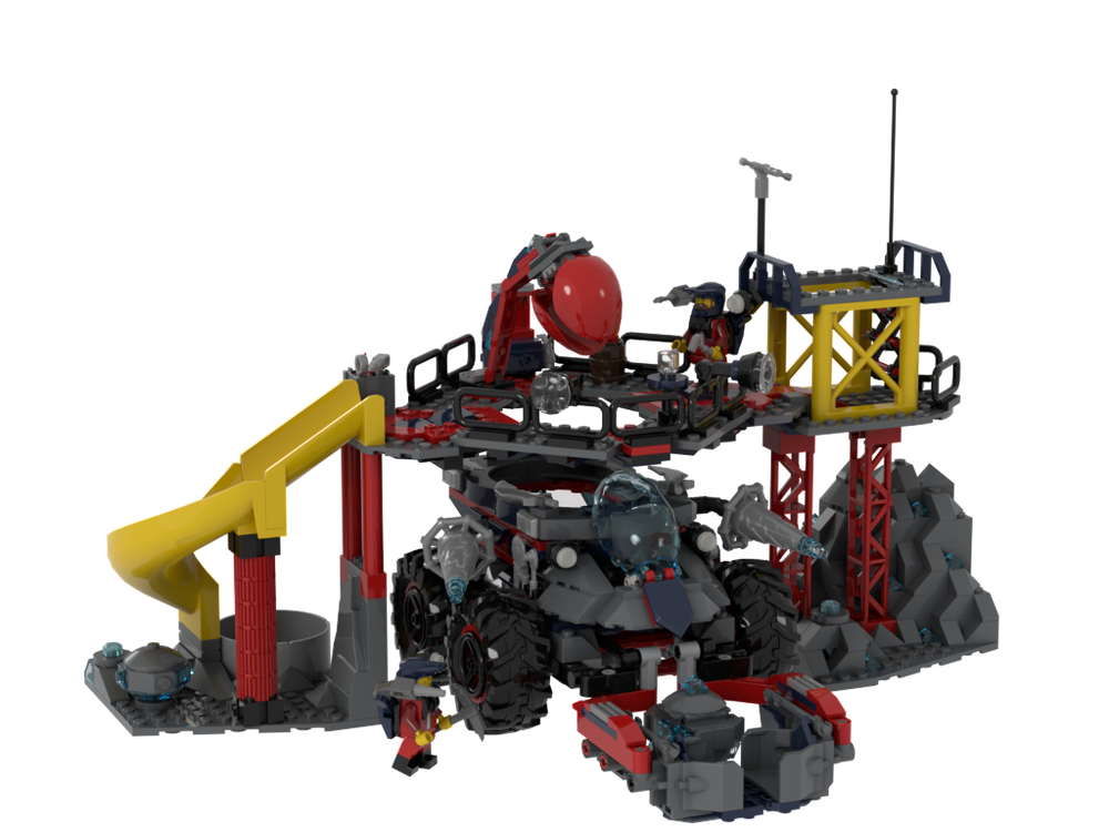 LEGO MOC Lunar Mining Command Base by Scorpio13 | Rebrickable - Build ...