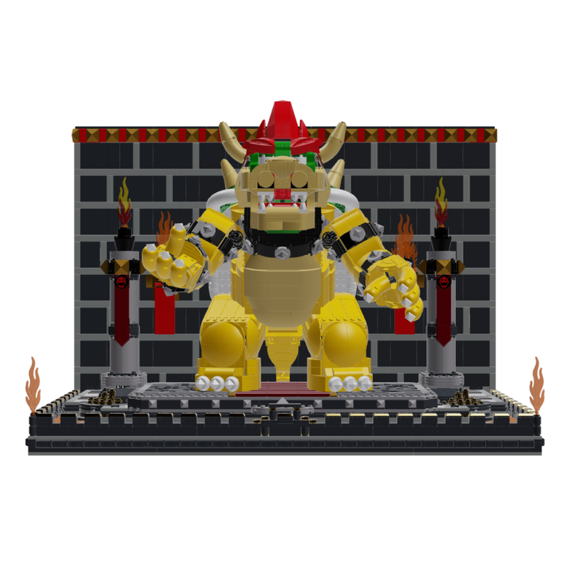 LEGO MOC-208634 Epic Display Stand and Background for LEGO Bowser (set ...