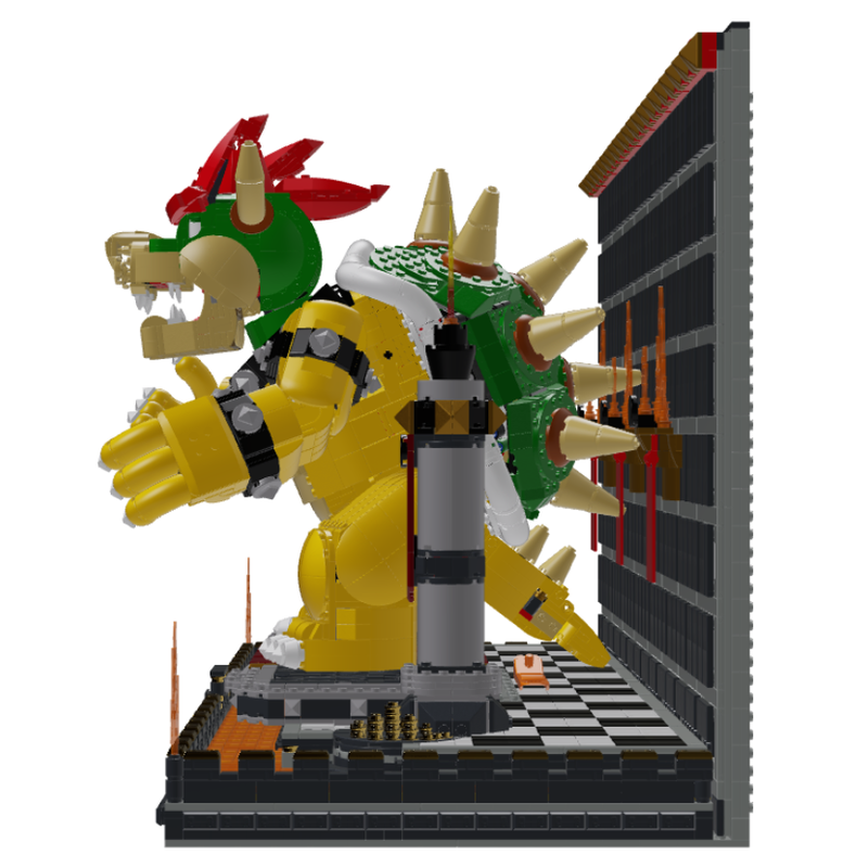 LEGO MOC-208634 Epic Display Stand and Background for LEGO Bowser (set ...