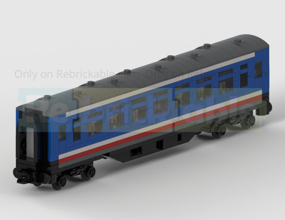 LEGO MOC 4-Wide BR MK1 Corridor Carriage In Network Southeast Livery by ...