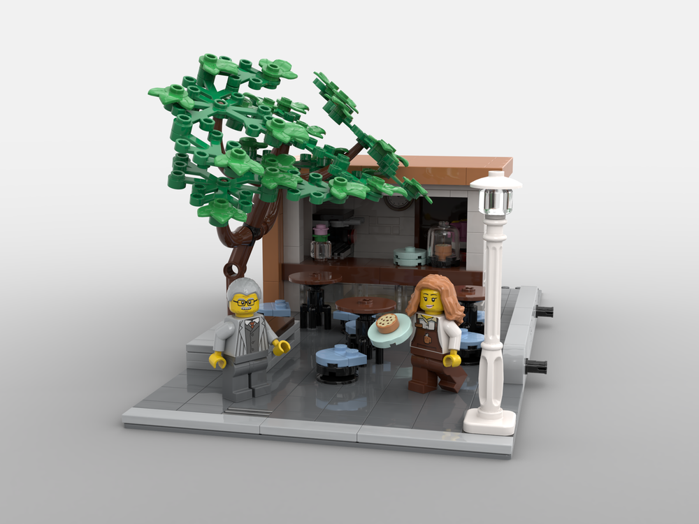 LEGO MOC Modern Street Café by Mattysek289 | Rebrickable - Build with LEGO