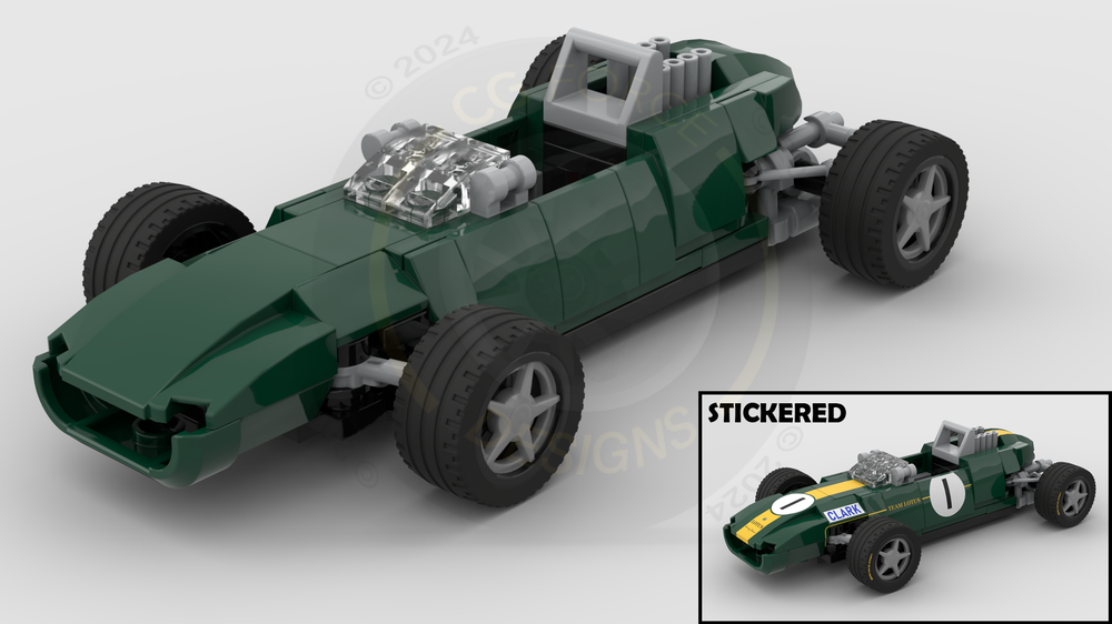 LEGO MOC F1 Lotus 33 by CGForceDesigns | Rebrickable - Build with LEGO