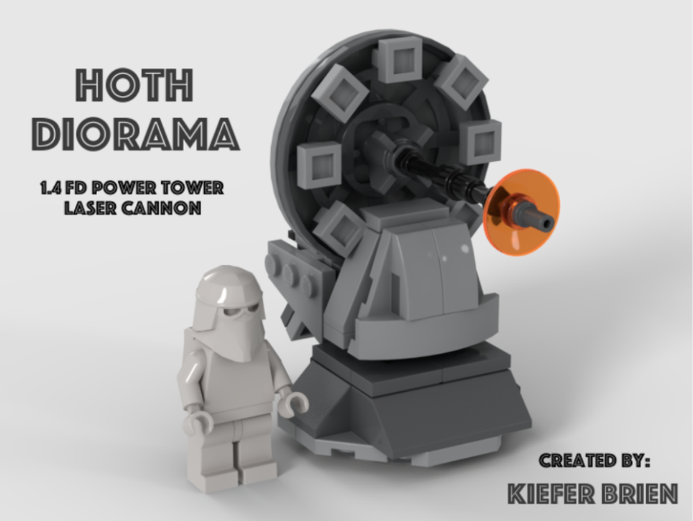 LEGO MOC Hoth Diorama: 1.4 FD Power Tower by KieferBrien | Rebrickable ...