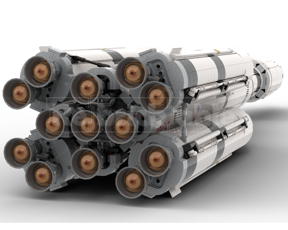 LEGO MOC Saturn V MLV-25L Three Stage by SkylabBricks | Rebrickable ...