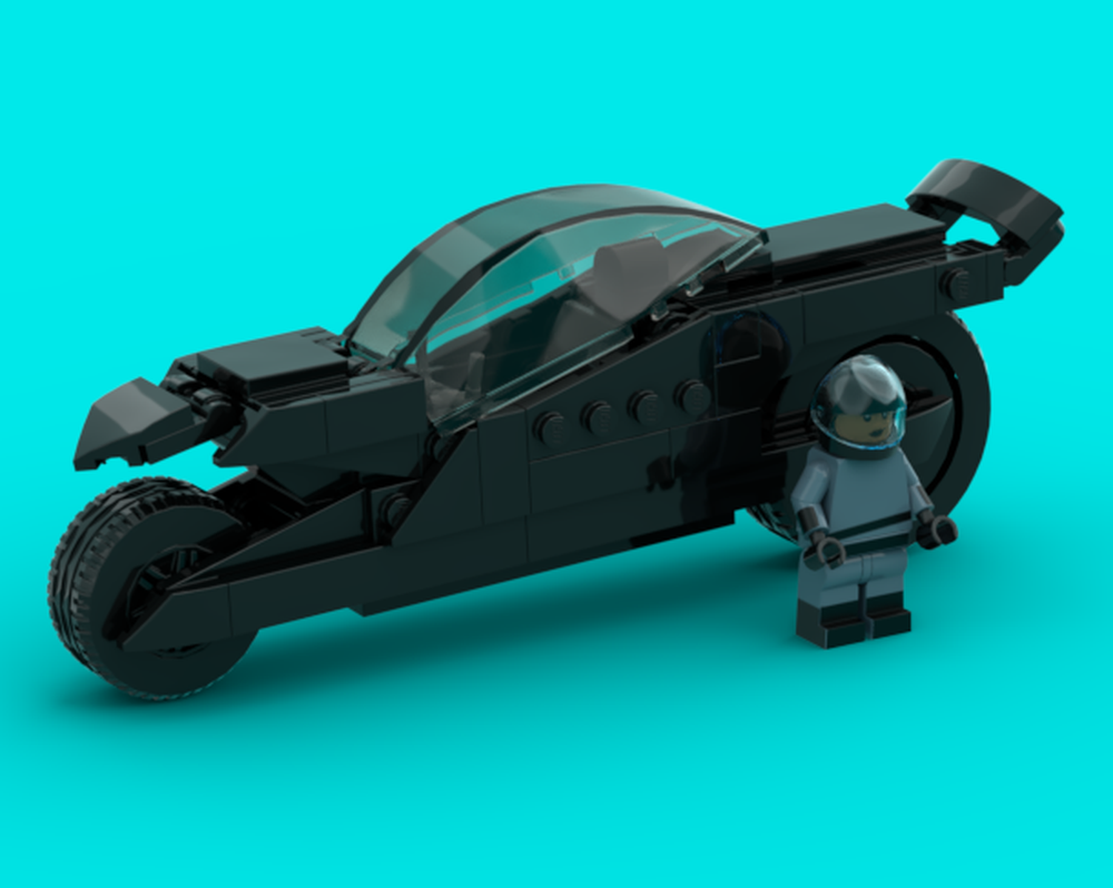 LEGO MOC Thunderbirds shadow bike by Smellybricks | Rebrickable - Build ...