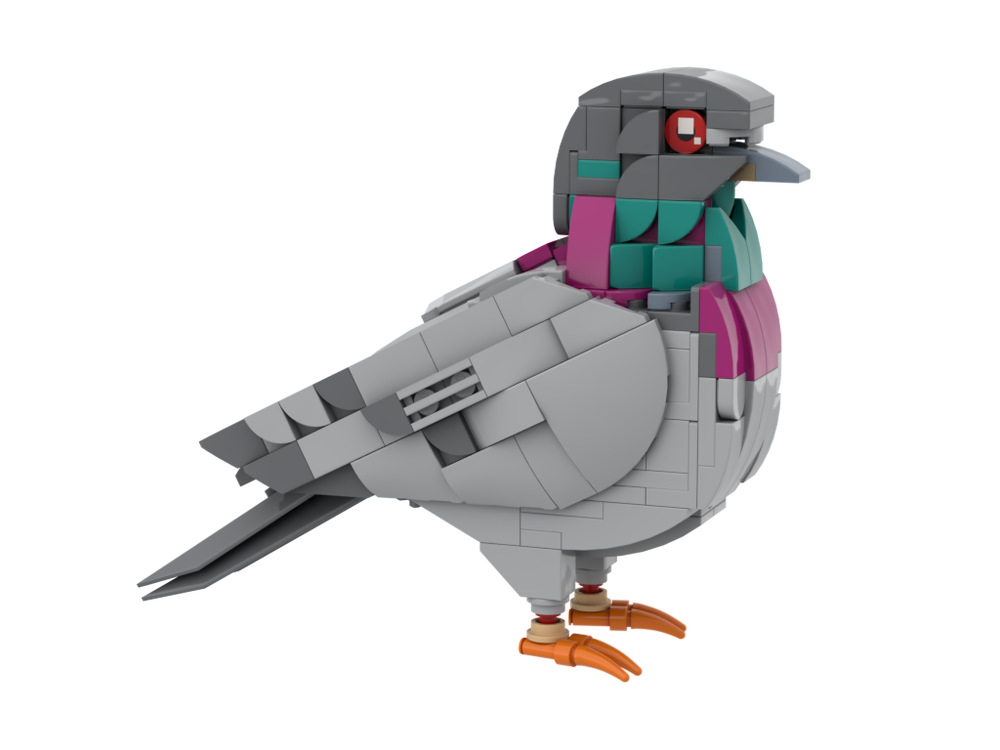 LEGO MOC Feral Pigeon by SKABRAM | Rebrickable - Build with LEGO