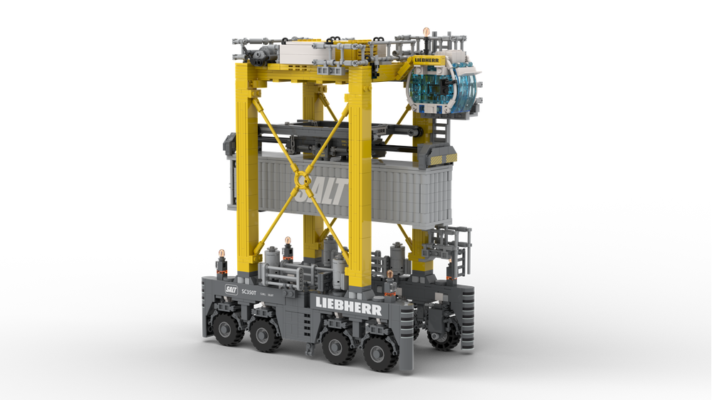 LEGO MOC Liebherr Straddle Carrier (SC350T) by Yellow.LXF | Rebrickable ...