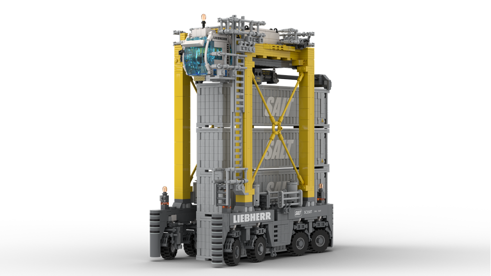 LEGO MOC Liebherr Straddle Carrier (SC350T) by Yellow.LXF | Rebrickable ...