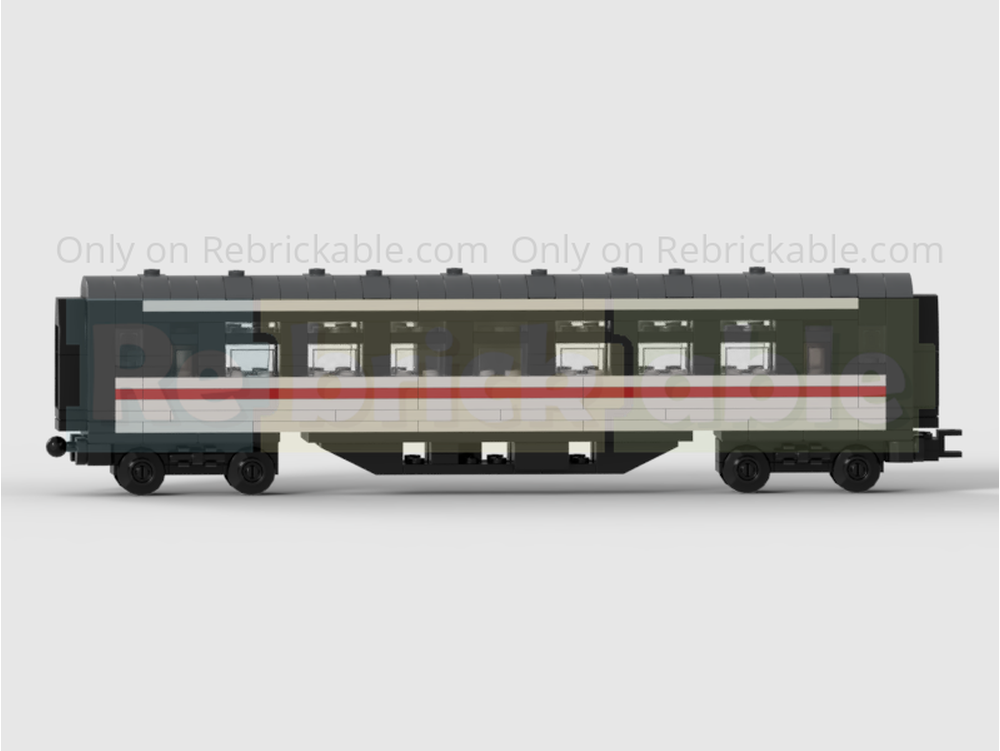 LEGO MOC-208747 4-Wide BR MK1 Corridor Carriage In Intercity Livery by ...