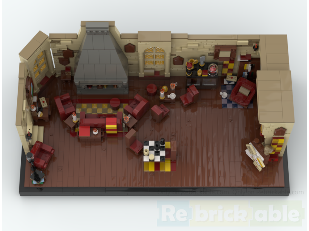 LEGO MOC-208765 The Common Room (Red & Gold) by LeonardWKenyon ...