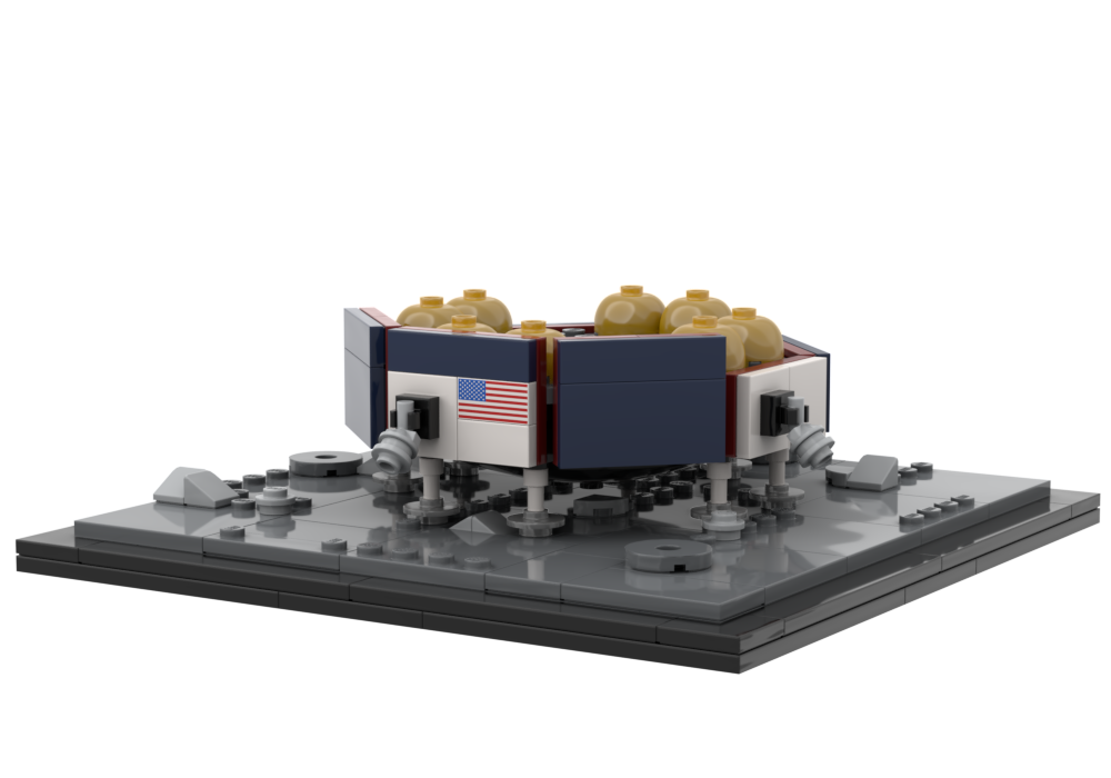 Lego Moc Old Nova D Lunar Lander Design By Orchardbuilds Rebrickable