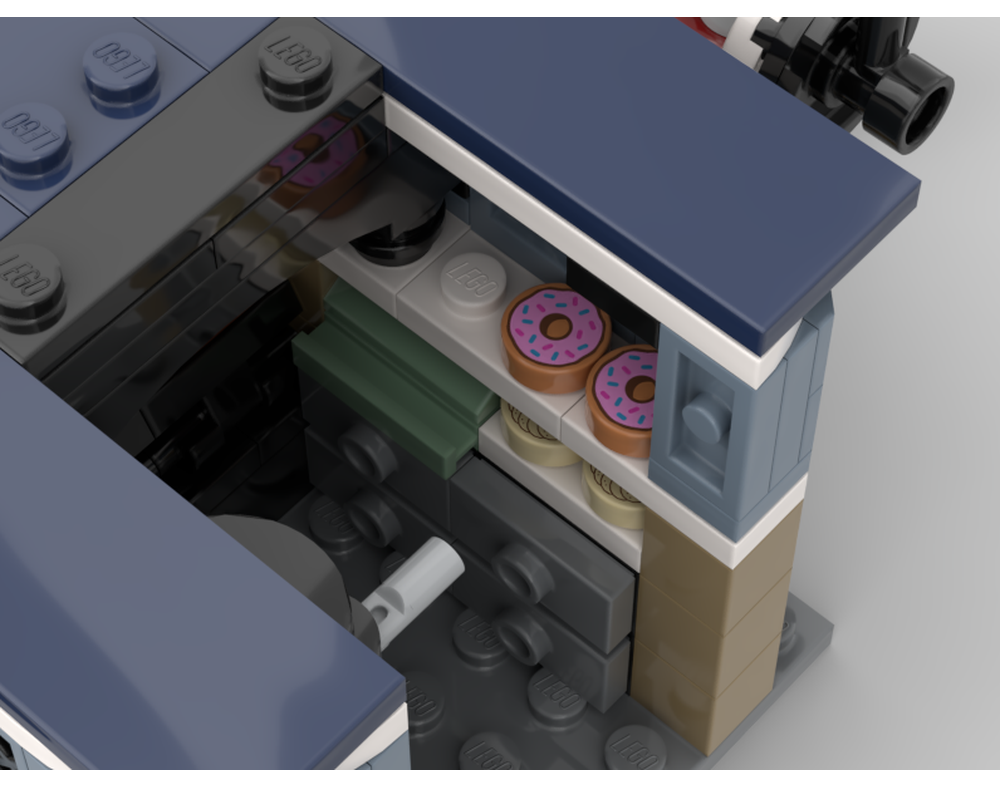 LEGO MOC Corner Kiosk Coffee by cehbricks | Rebrickable - Build with LEGO