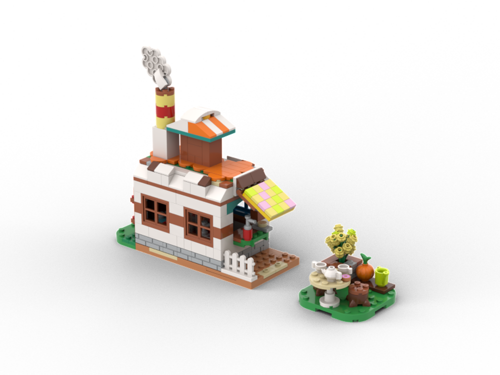 LEGO MOC 77049 - Isabelle's Tea House by StarStarbucks | Rebrickable - Build with LEGO