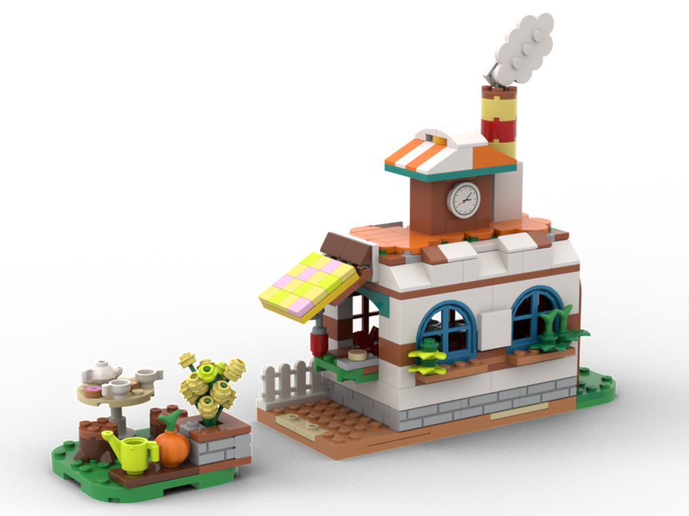 LEGO MOC 77049 - Isabelle's Tea House by StarStarbucks | Rebrickable - Build with LEGO