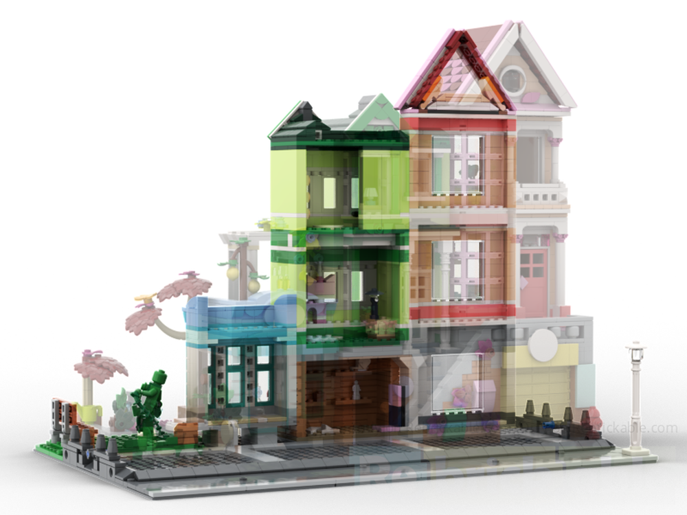 LEGO MOC-208836 Modular Heartlake City Apartments and Stores by ...