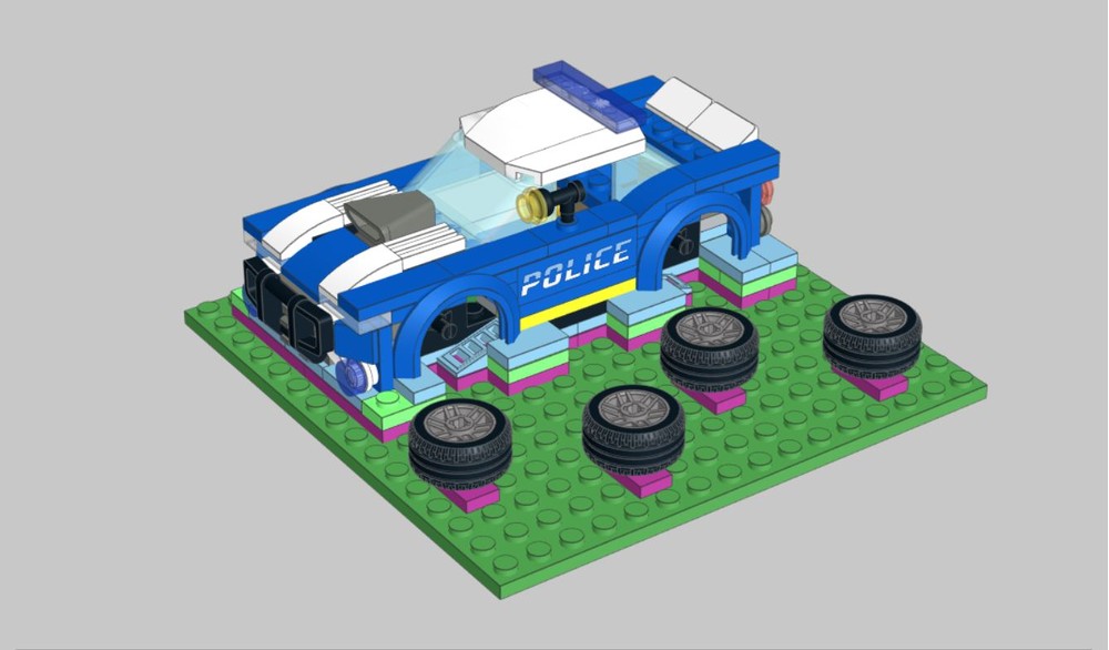 LEGO MOC 60312 Police Car Frame Rack by TurboRatRods | Rebrickable ...