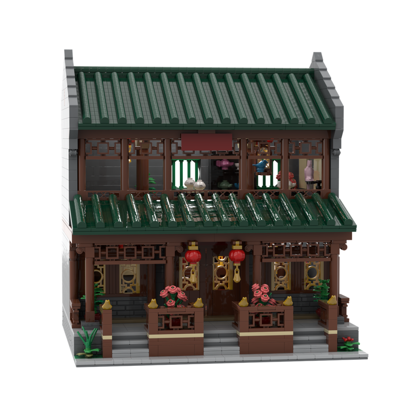 LEGO MOC Ancient Chinese Tea Shop by porklegoguy | Rebrickable - Build ...
