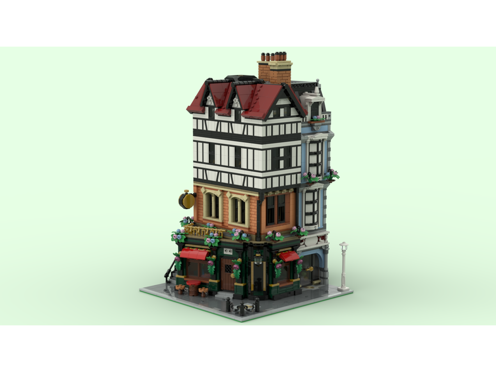 LEGO MOC Tudor Corner Timber Floor Furnished by Kuragari1 | Rebrickable ...