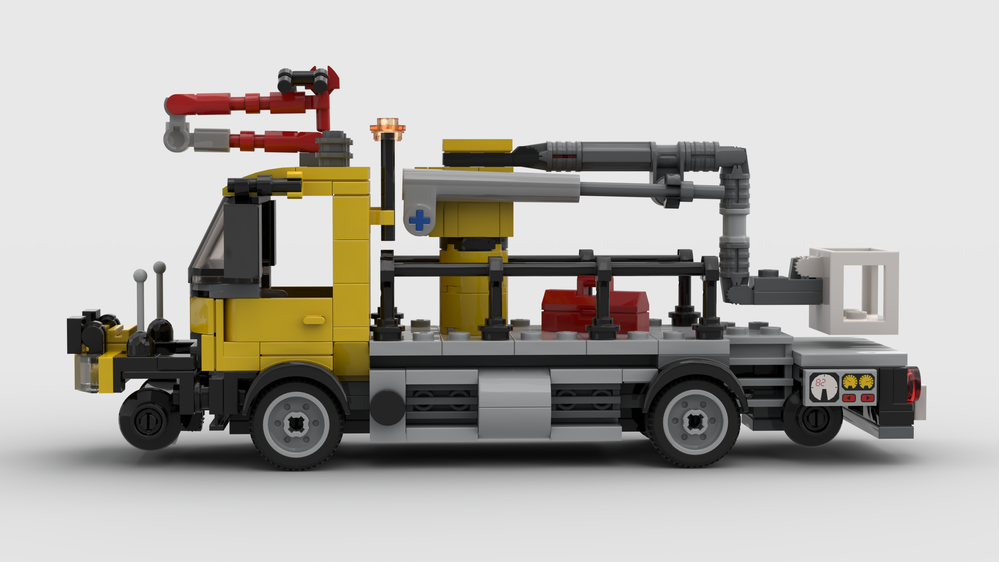 LEGO MOC Railroad Catenary Repair Truck by xTHybrid108 | Rebrickable ...