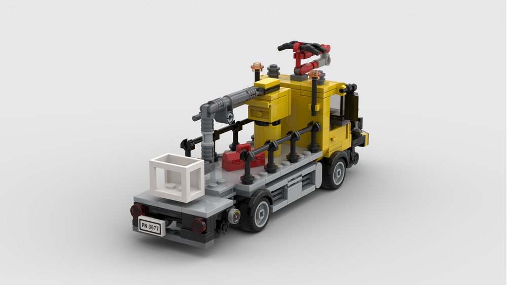 LEGO MOC Railroad Catenary Repair Truck by xTHybrid108 | Rebrickable ...