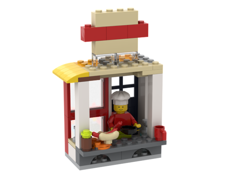 LEGO MOC-208868 BYGGLEK Hot dog stand by WafityYT | Rebrickable - Build ...