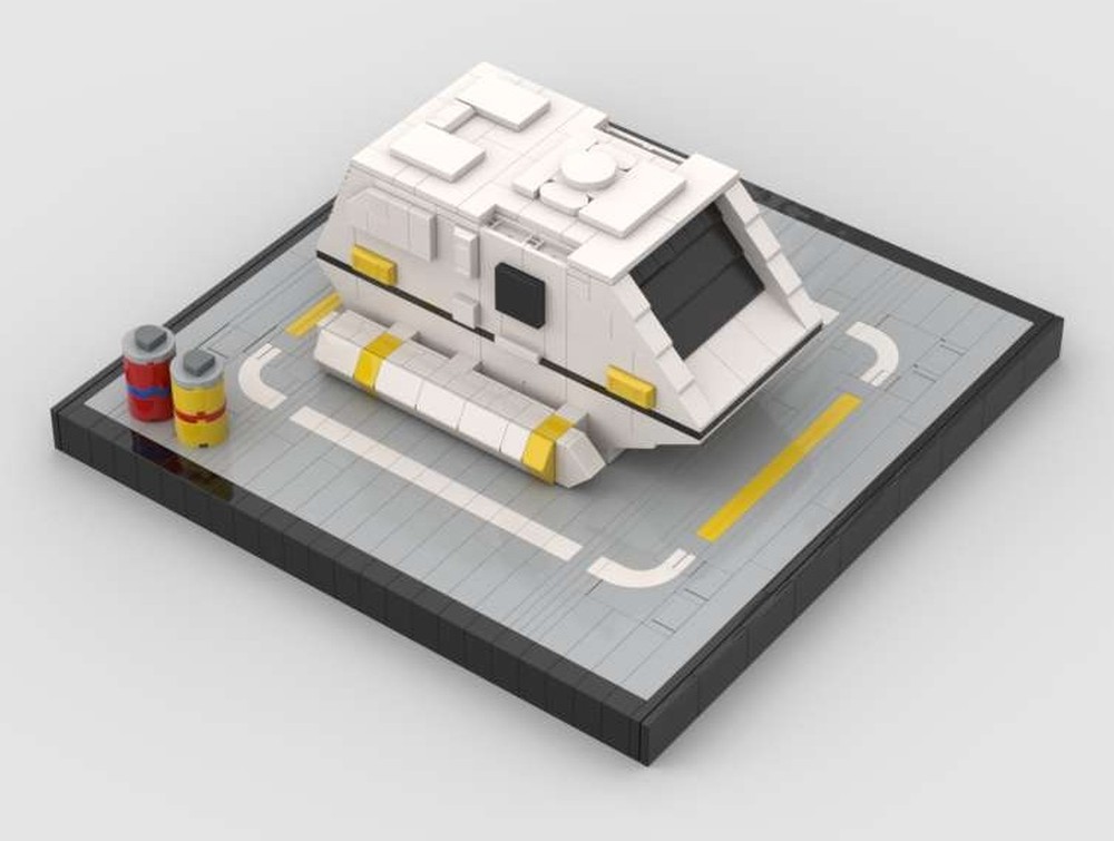 LEGO MOC Star Trek: TNG Transport Shuttlepod and Display Base by Sendek ...