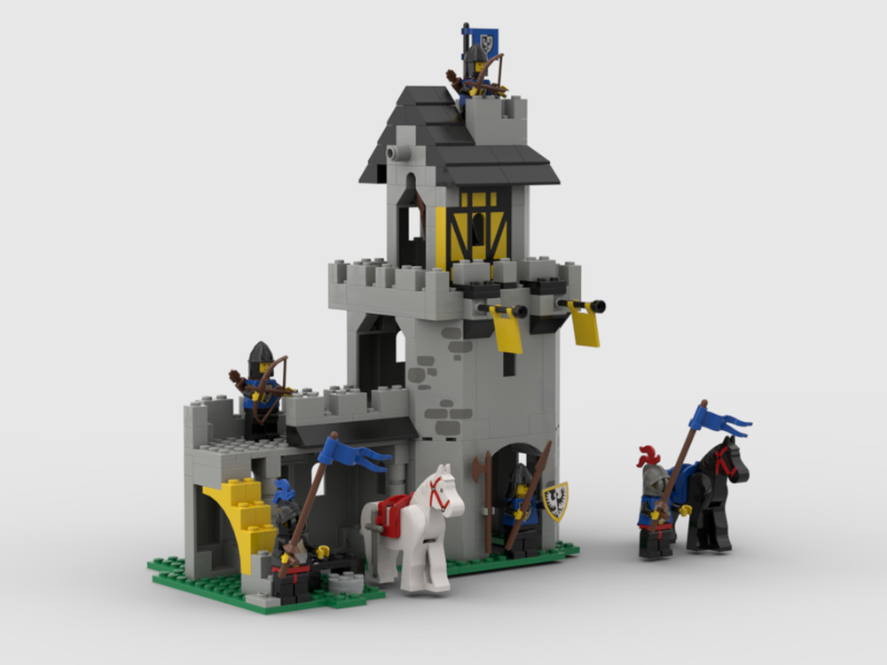 Lego Moc Black Falcon Outpost By Carnby2000 Rebrickable Build With Lego