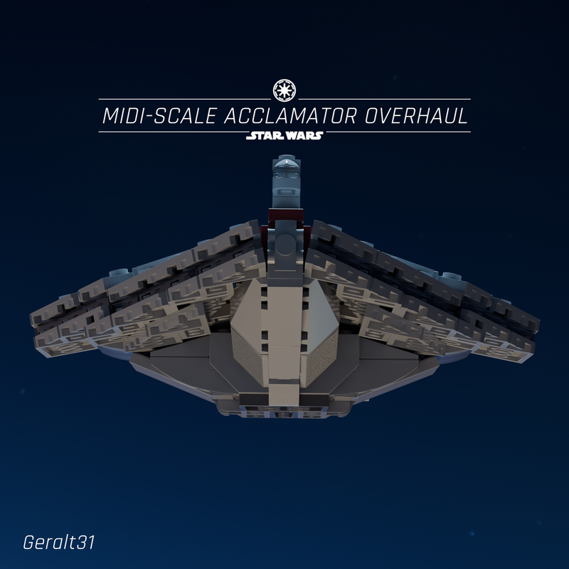 LEGO MOC-208930 Midi-Scale Acclamator Overhaul - 75404 Modification by ...