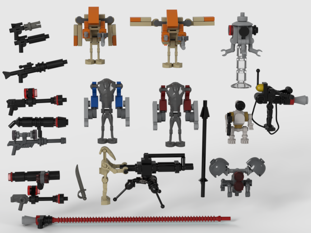 LEGO MOC Star Wars Separatist Weapon Drop: CW-2003, TCW-2008, ROTS, BF2 ...