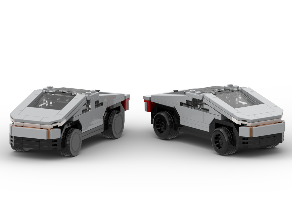 LEGO MOC Tesla Cybertruck - 6 stud wide version by vDanII | Rebrickable ...