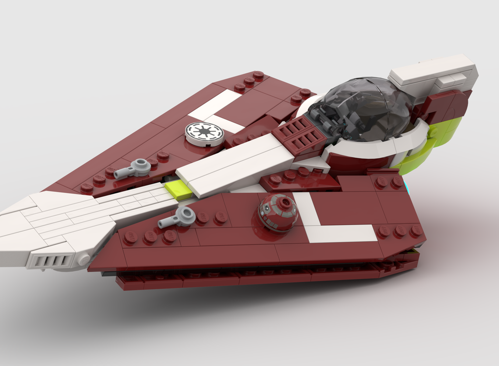 LEGO MOC Obi-Wan's Delta 7 Jed Starfighter (minifigure scale) - MOC by ...