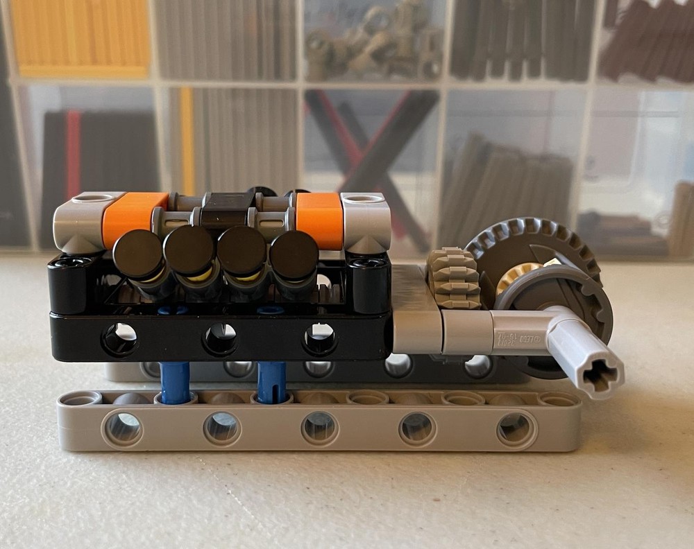LEGO MOC Modular 8-Cylinder Engine with Differential by cpmoellering ...