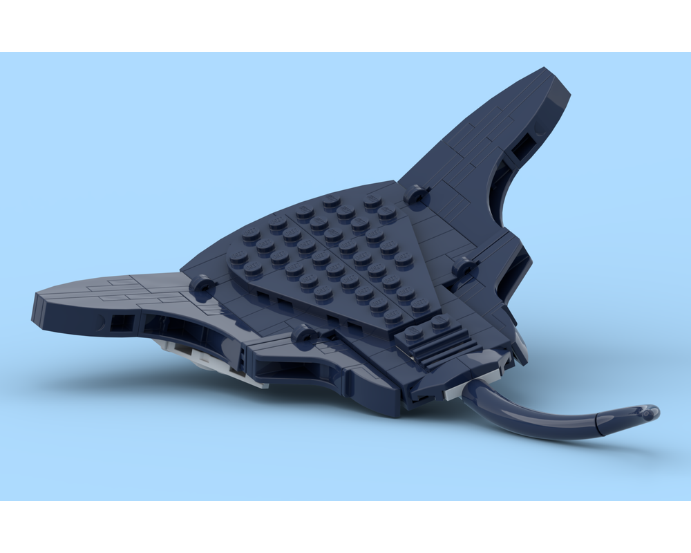 Lego Moc Manta Ray By Zwolfman Rebrickable Build With Lego