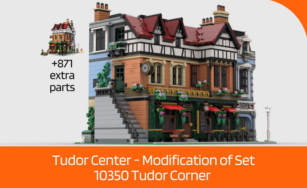 LEGO MOC Tudor Center - Modification of Set 10350 Tudor Corner by dejo ...