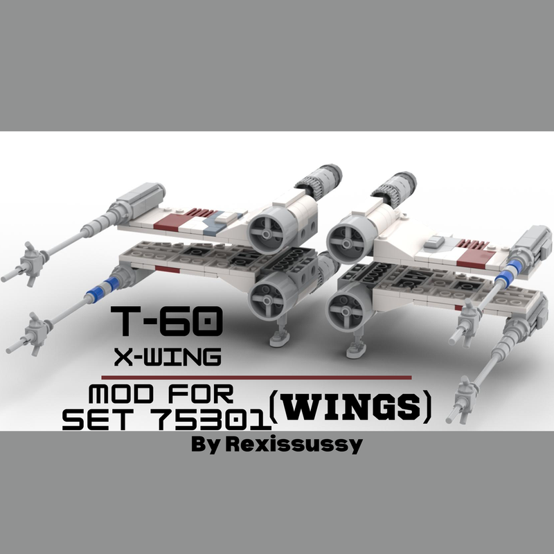 LEGO MOC Wings for X Wing (set 75301) by Rexissussy | Rebrickable ...