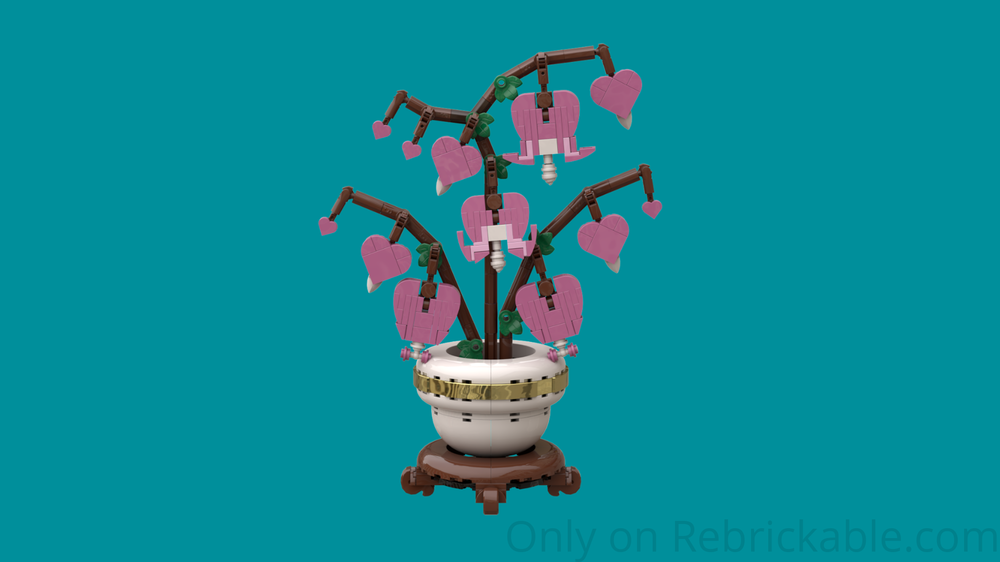 LEGO MOC Bleeding Heart Plant in Bowl by NicePartsUsage | Rebrickable ...