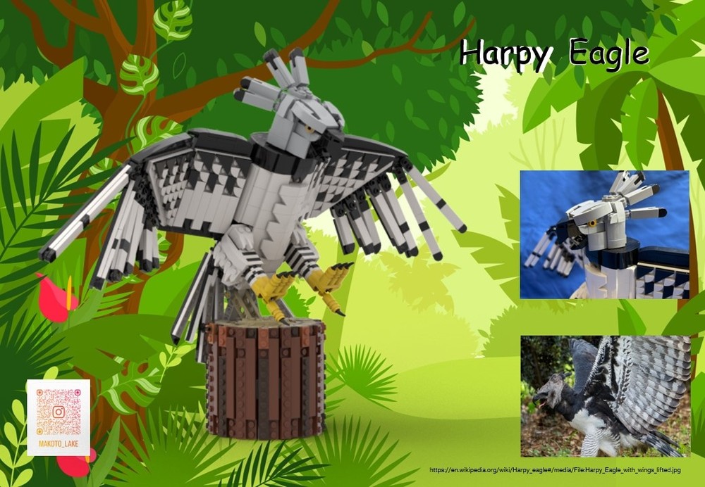 LEGO MOC Harpy Eagle by makoto_lake | Rebrickable - Build with LEGO