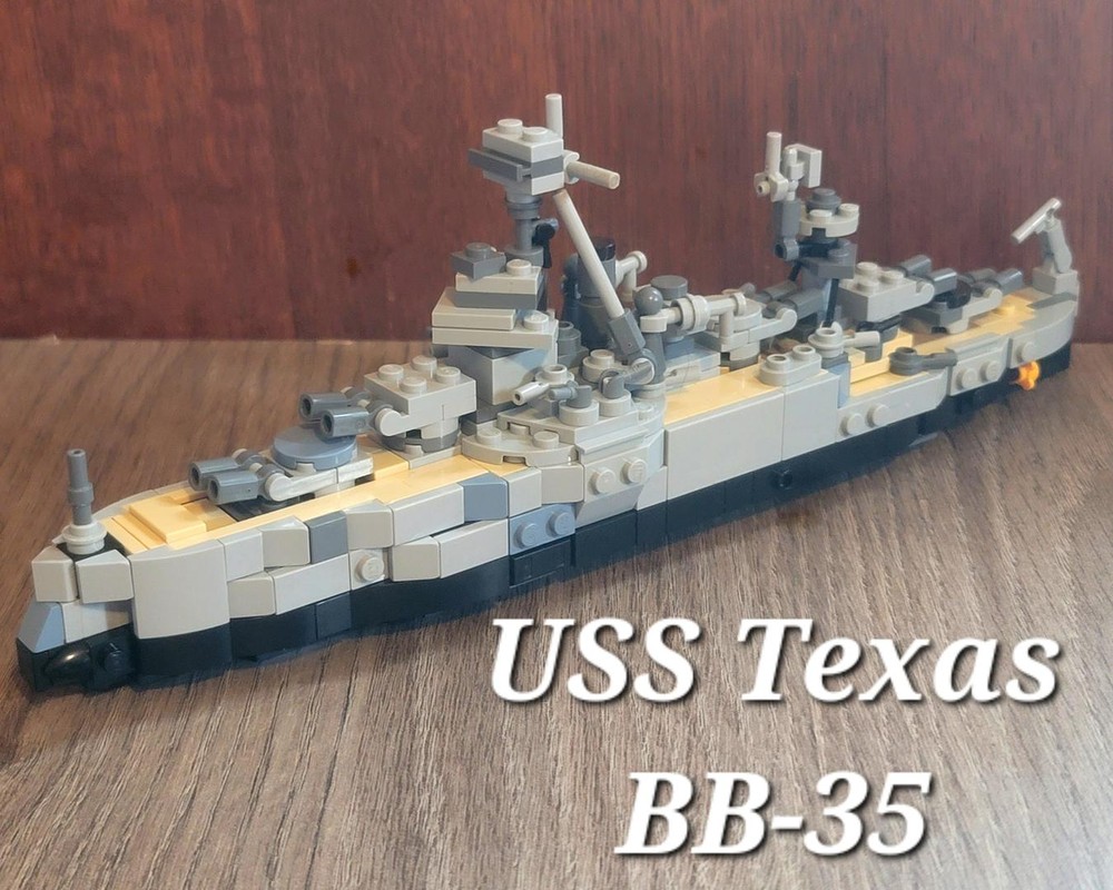 LEGO MOC USS Texas BB 35 (1945) by Diamondguy7567 | Rebrickable - Build ...