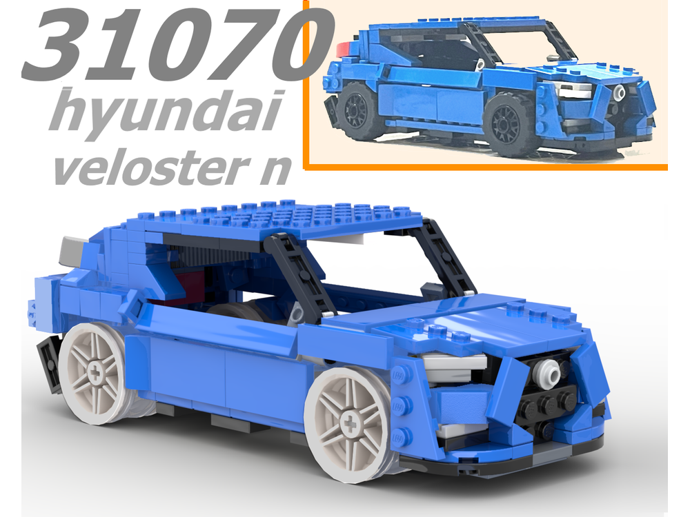 LEGO MOC 31070-hyundai veloster n by rlawlgh777 | Rebrickable - Build ...