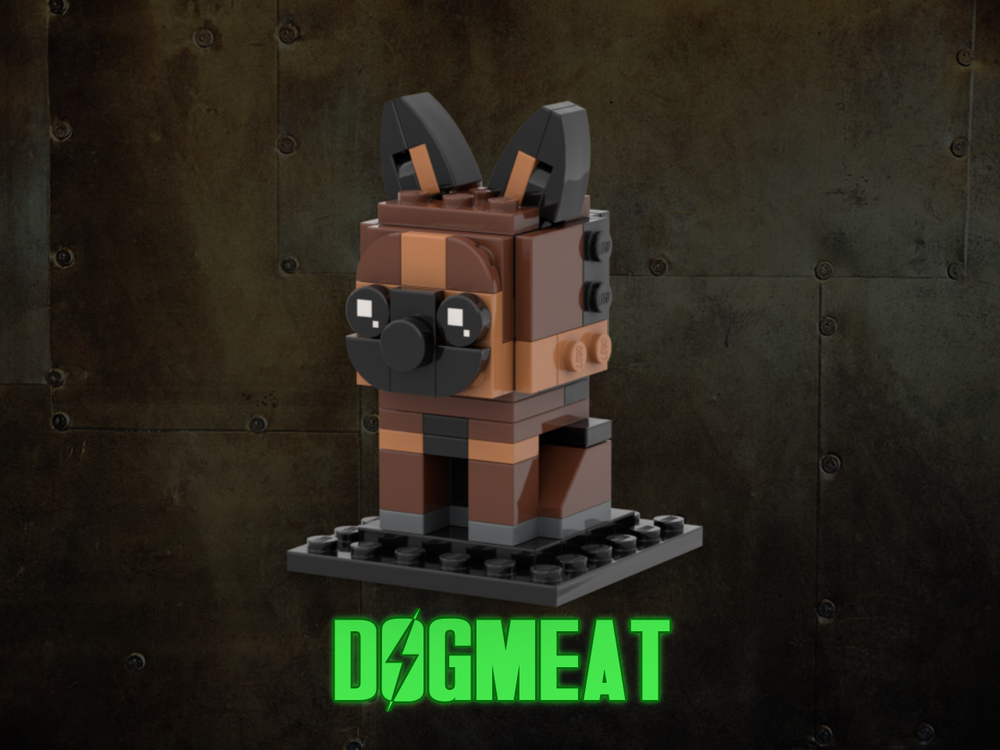 LEGO MOC Dogmeat Brickheadz | Fallout 4 by obiblock | Rebrickable ...