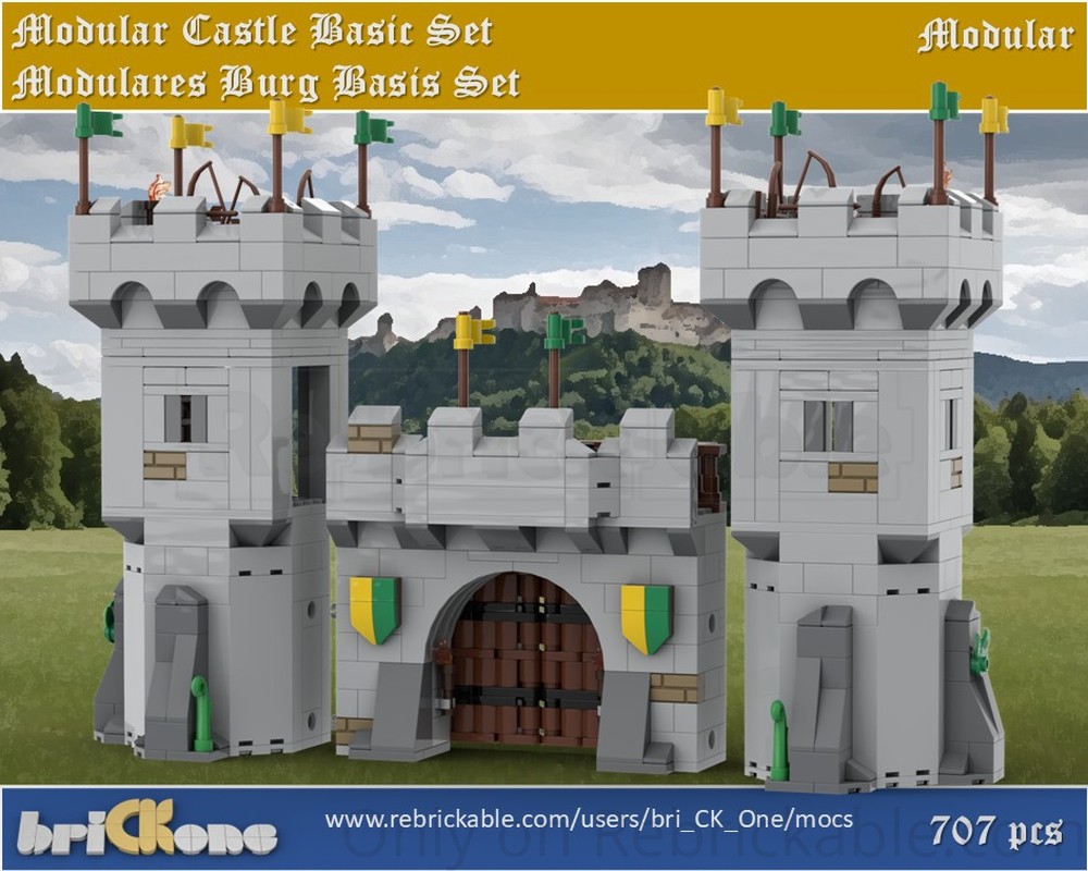 LEGO MOC Modular Castle Basic Set by bri_CK_One | Rebrickable - Build ...