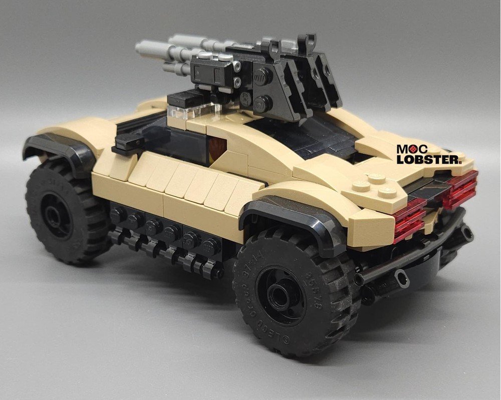 Lego Moc Armoured Sports 4x4 By Moclobster Rebrickable Build With Lego