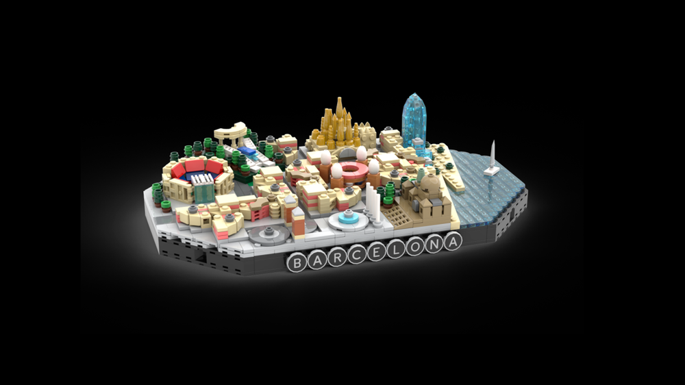 LEGO MOC-209142 Barcelona by MiniLeague | Rebrickable - Build with LEGO