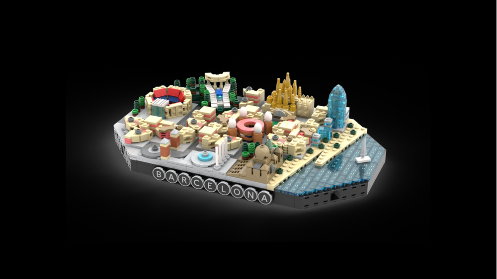 LEGO MOC-209142 Barcelona by MiniLeague | Rebrickable - Build with LEGO