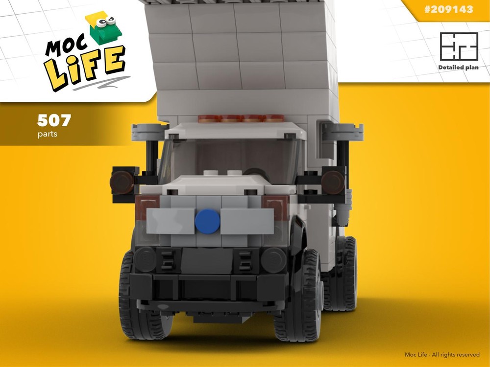 LEGO MOC Ford F-450 dually regular cab stairs truck by MocLife ...