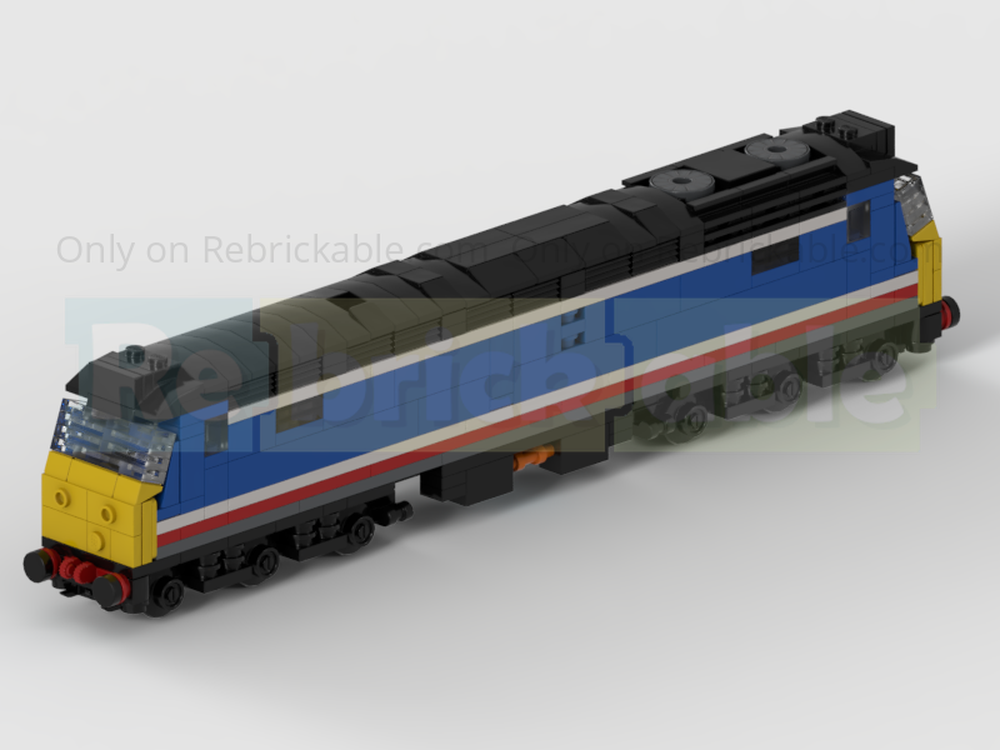 LEGO MOC 4-Wide BR Class 47 Diesel Locomotive Train In Network ...