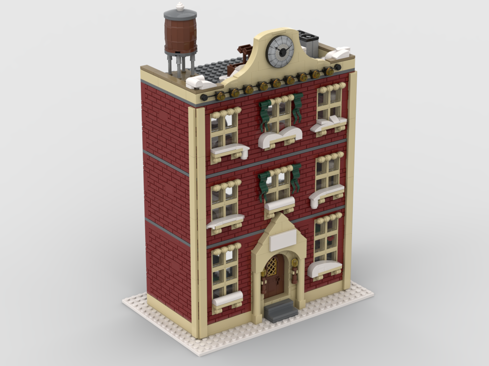 LEGO MOC Winter Village Hotel by CareBearBrick | Rebrickable - Build ...