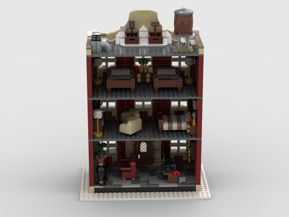 LEGO MOC Winter Village Hotel by CareBearBrick | Rebrickable - Build ...
