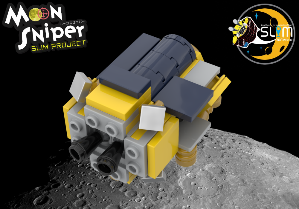 LEGO MOC SLIM "Moon Sniper" Lunar Lander with LEV-1 and LEV-2 (Sora-Q ...