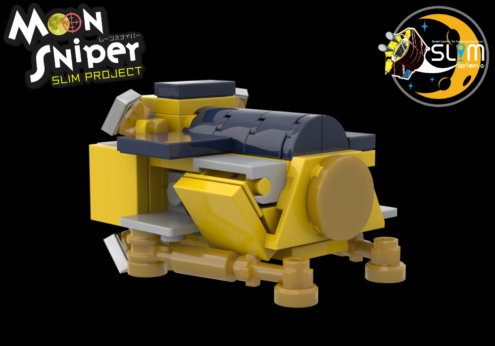 LEGO MOC SLIM "Moon Sniper" Lunar Lander with LEV-1 and LEV-2 (Sora-Q ...
